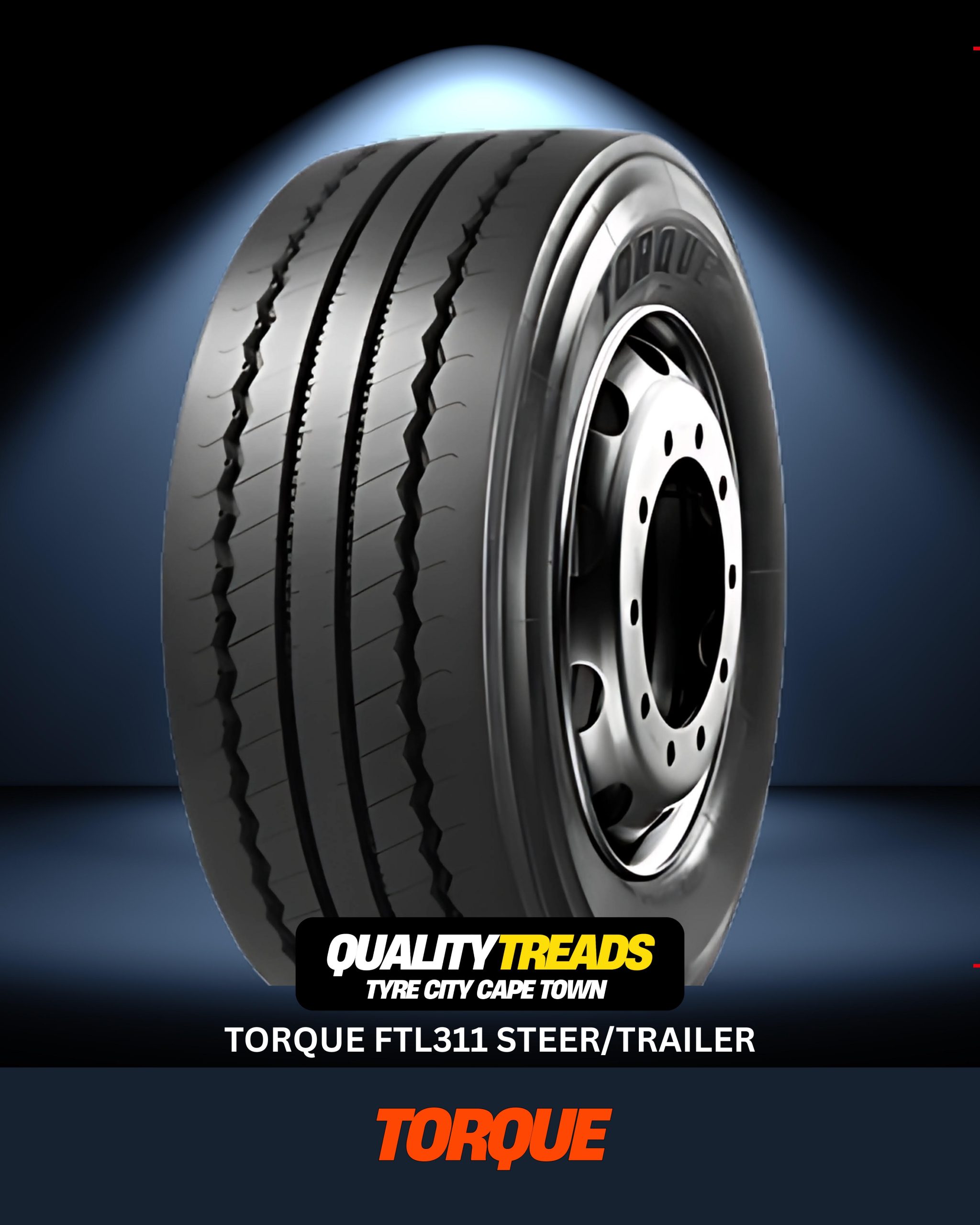 385/65R22.5 TORQUE STEER/TRAILER FTL311 TUBELESS 20PR – Quality Treads